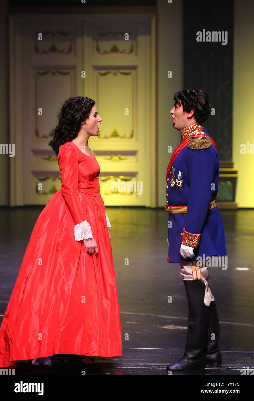 Matthias Stockinger (R) as King Ludwig II of Bavaria and Anna Hofbauer ...