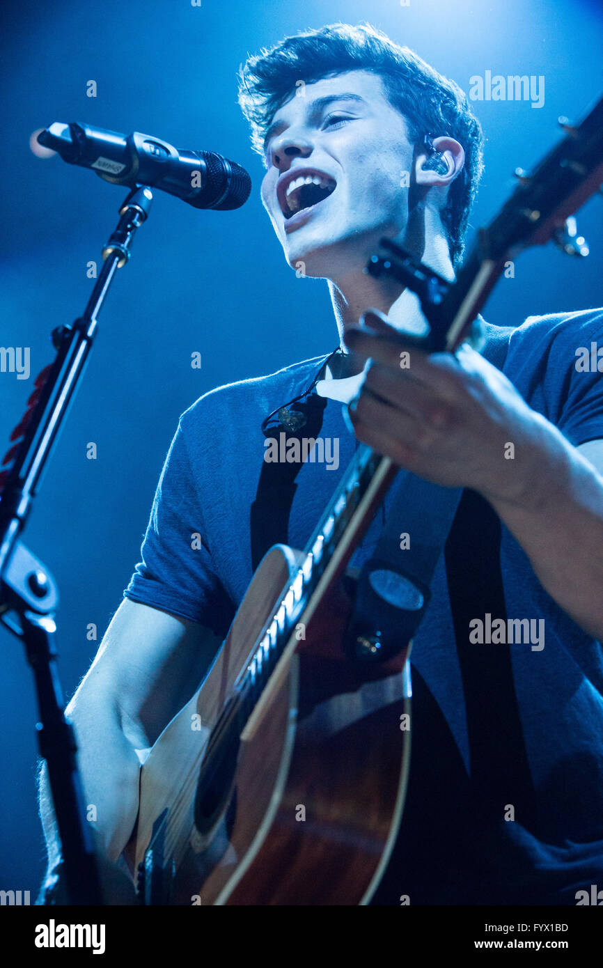 Milan Italy. 27th April 2016. The Canadian singer-songwriter and actor ...