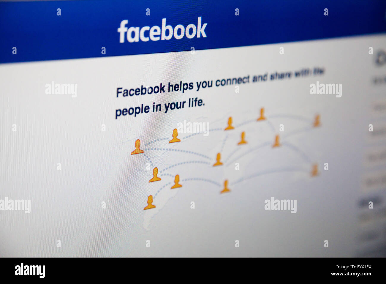 Facebook website page the most popular and biggest social networking ...