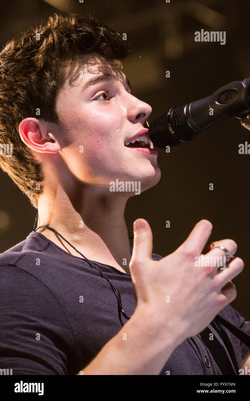 Milan Italy. 27th April 2016. The Canadian singer-songwriter and actor ...