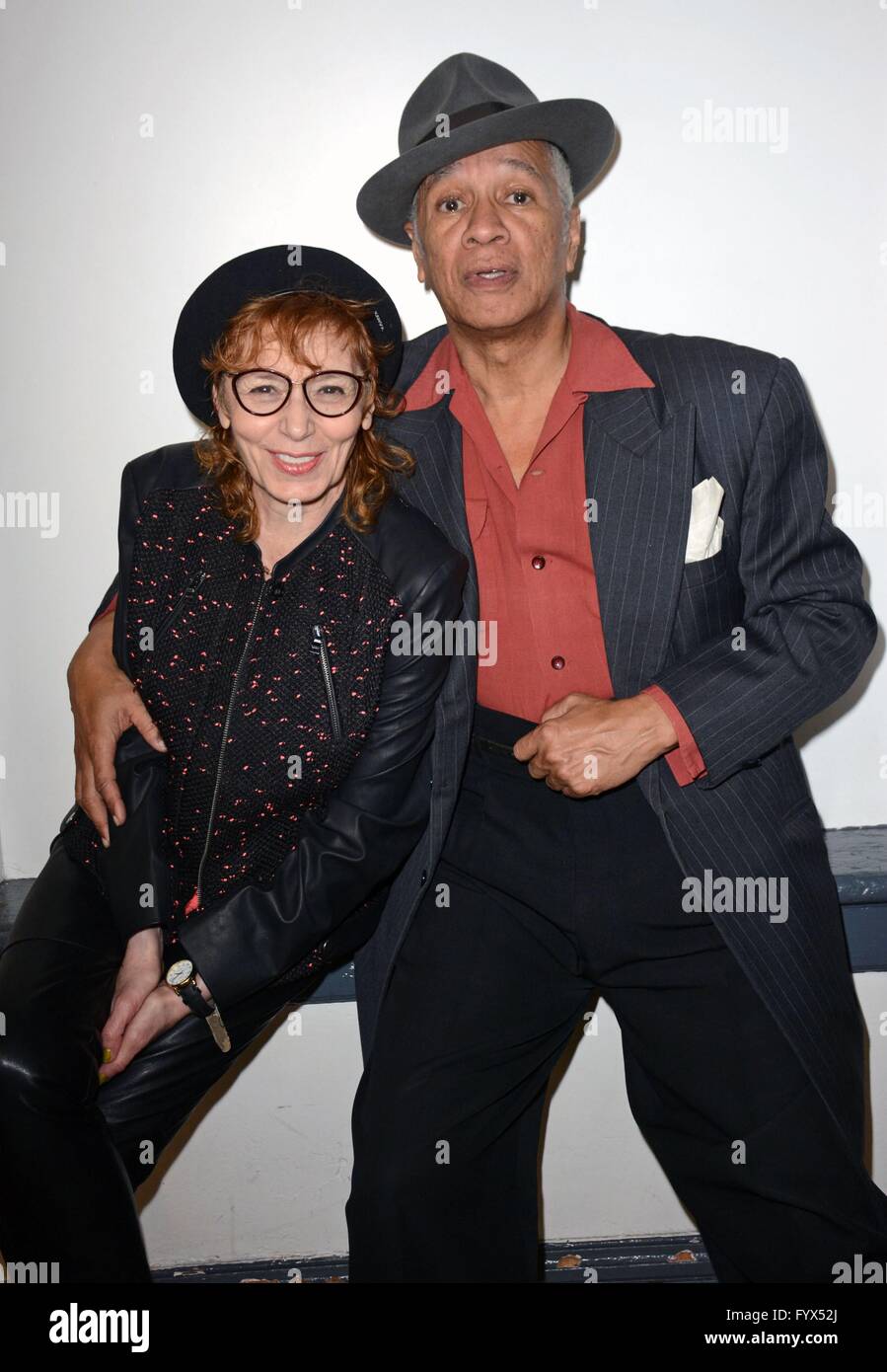 New York, NY, USA. 28th Apr, 2016. Vivien Goldman, August Darnell of ...