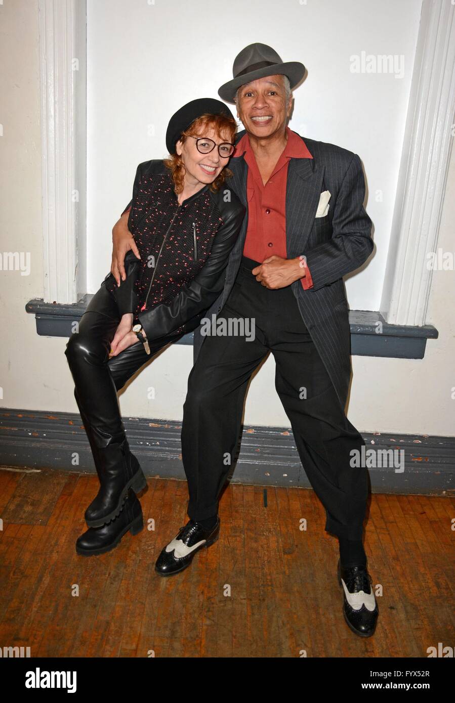 New York, NY, USA. 28th Apr, 2016. Vivien Goldman, August Darnell of ...