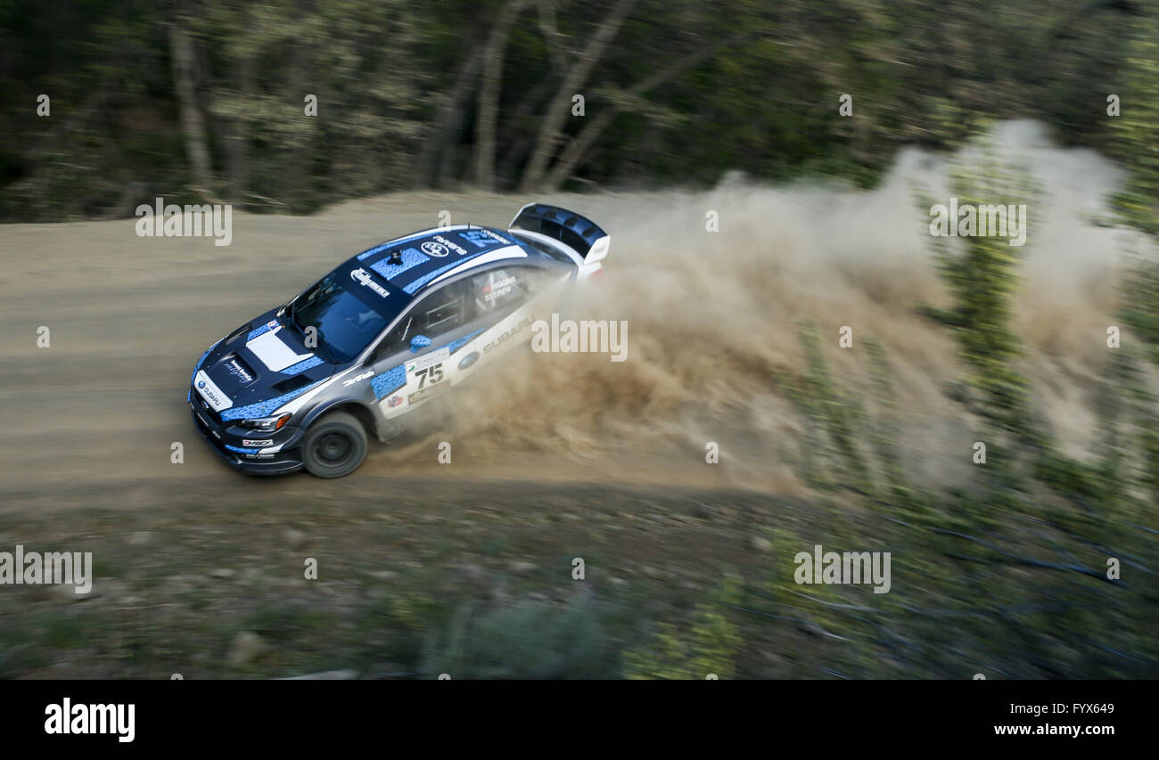 DAVID HIGGINS competes at the Oregon Trail Rally near The Dalles, OR on ...