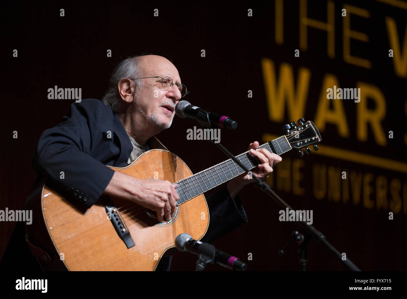Folk singer Peter Yarrow of Peter Paul and Mary sings "Where Have All ...