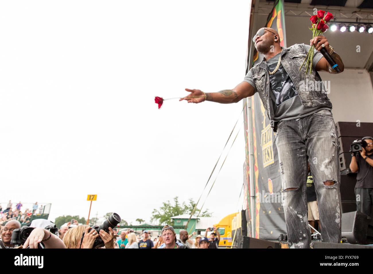 New Orleans, Louisiana, USA. 28th Apr, 2016. Rapper FLO RIDA performs ...