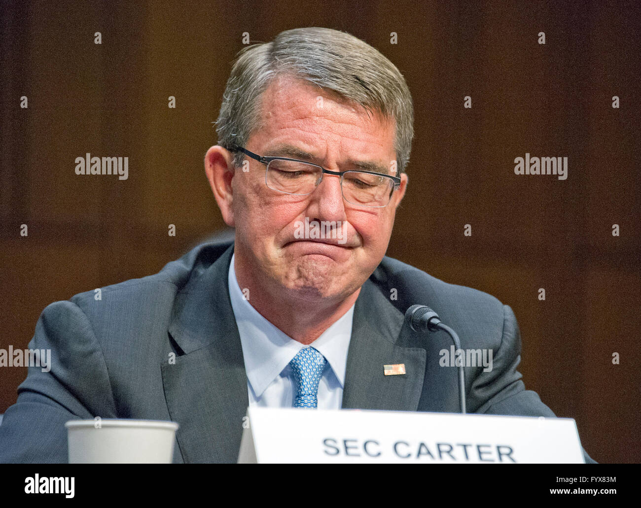 United States Secretary Of Defense Ashton B. Carter gives testimony ...