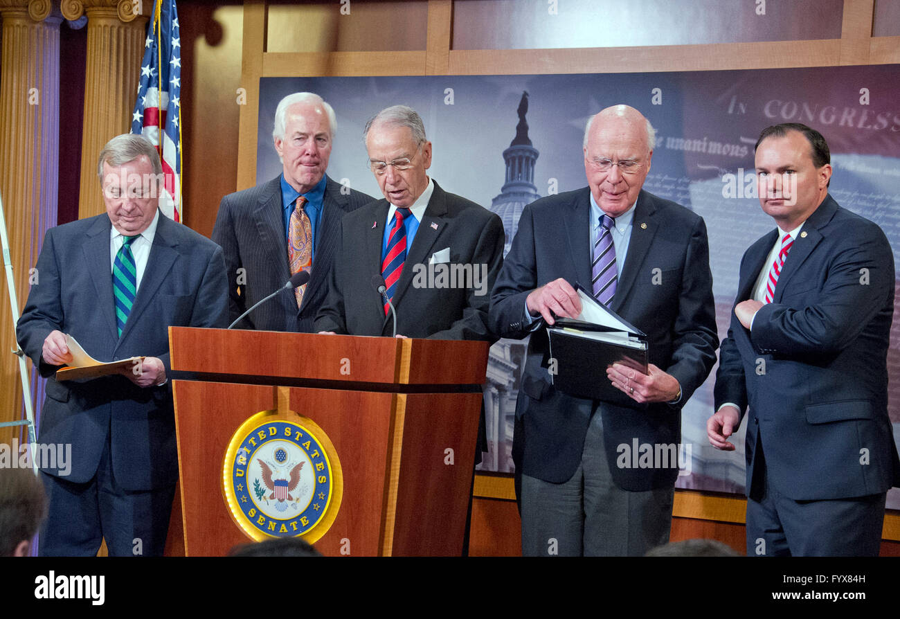 From left to right: United States Senators Dick Durbin (Democrat of ...
