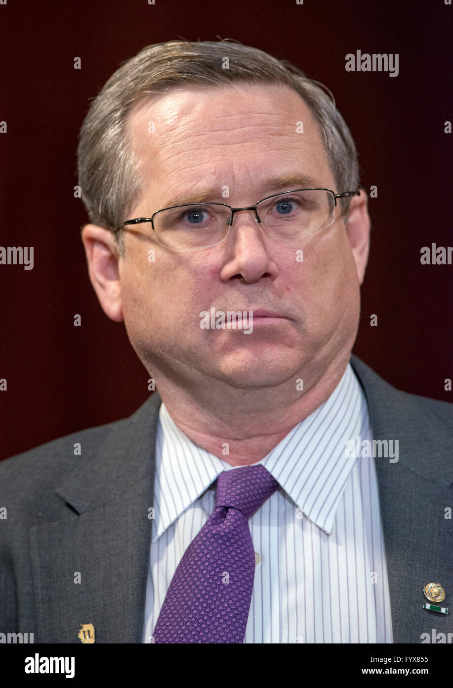 United States Senator Mark Kirk (Republican of Illinois) appears at a ...