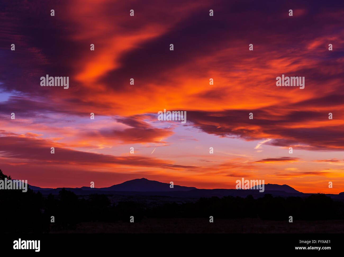 Mountains on sunset Stock Photo - Alamy