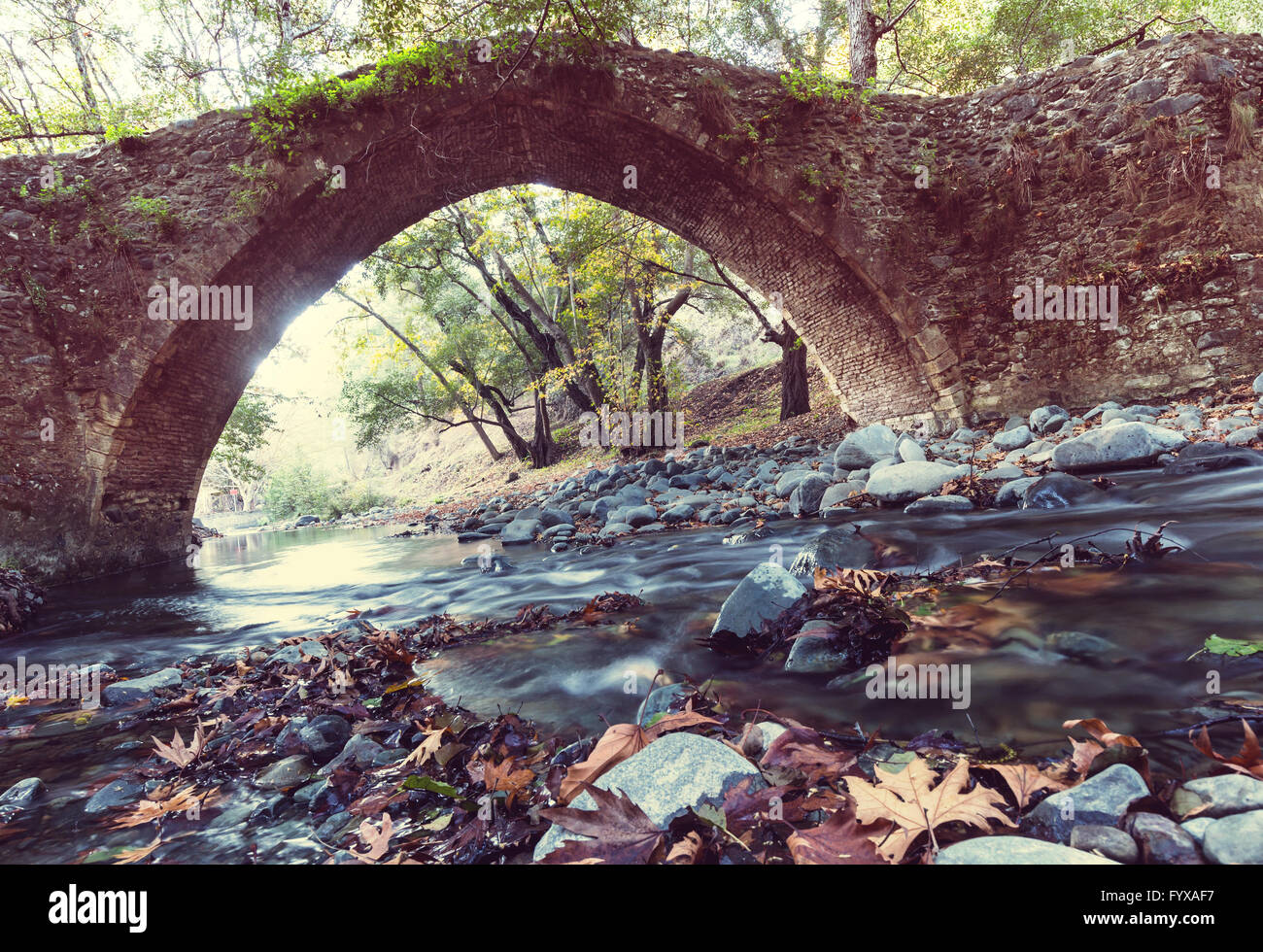 Bridge on Cyprus Stock Photo - Alamy