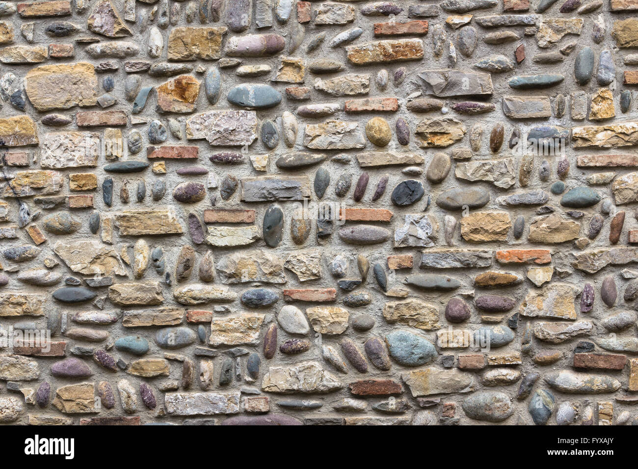 Round Natural Stone Wall