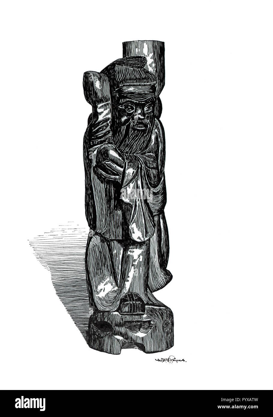 Ink line art Cut Out Stock Images & Pictures - Alamy