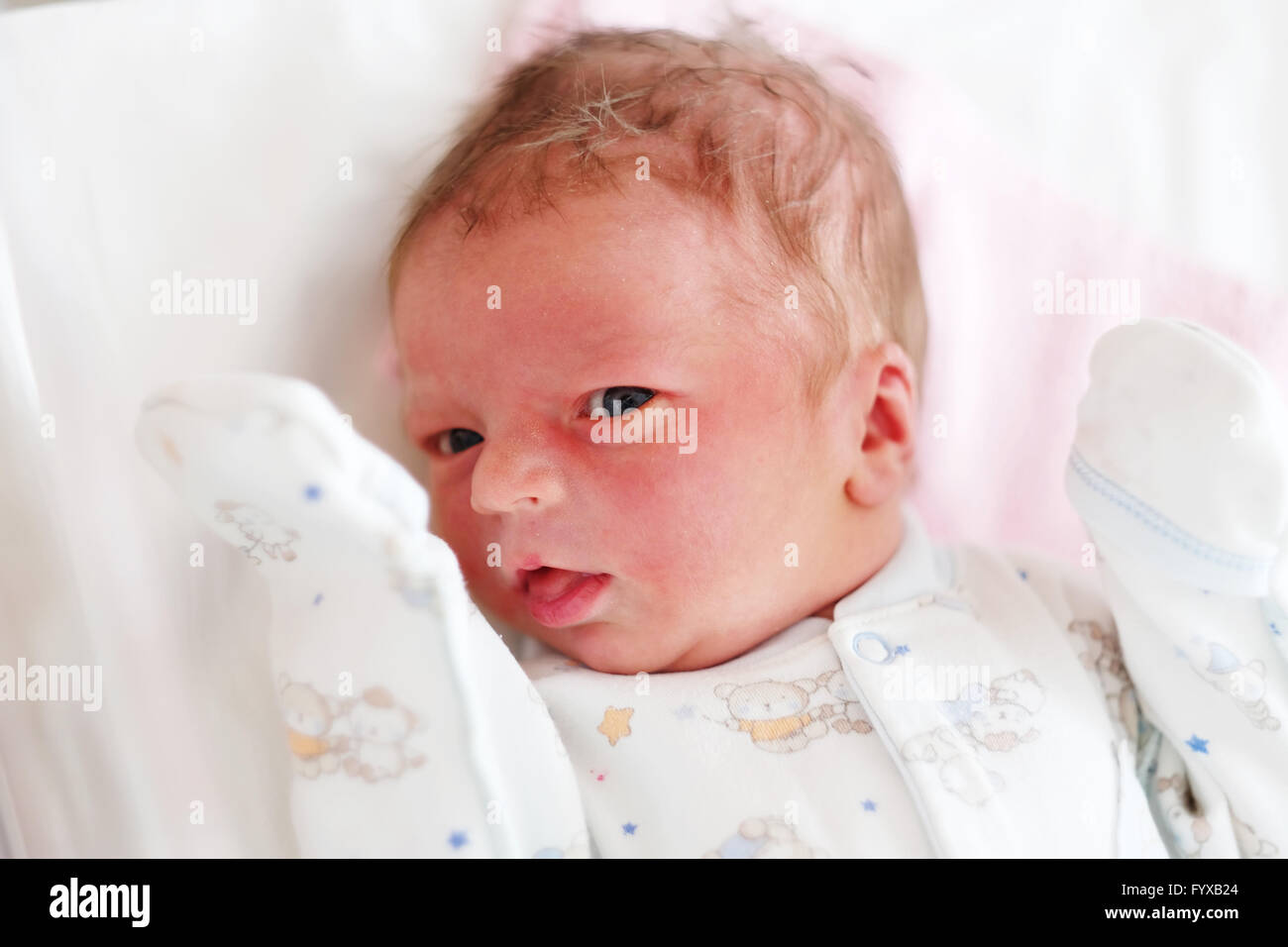 One day old newborn baby Stock Photo - Alamy