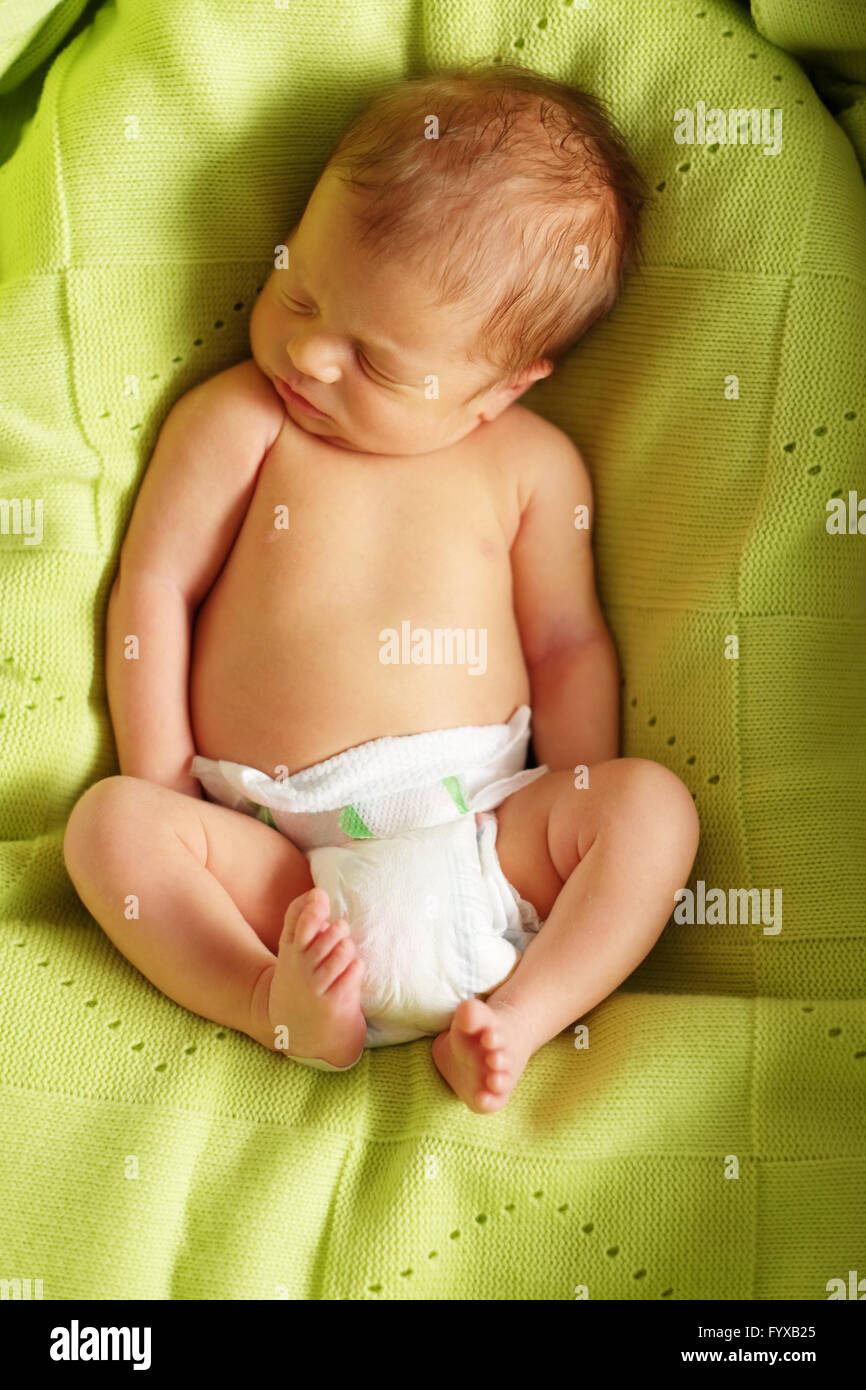 One week old newborn baby Stock Photo - Alamy