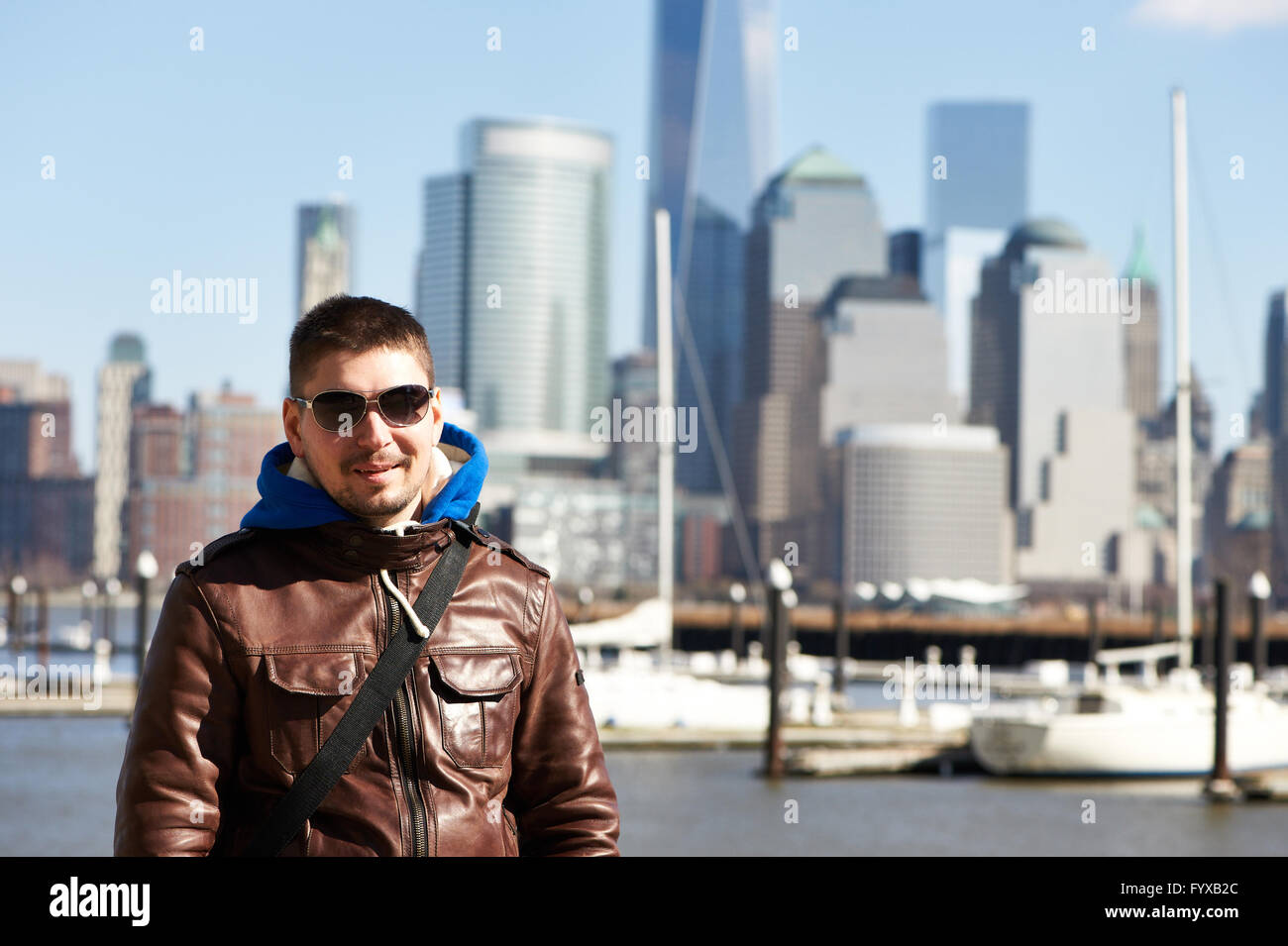 Man in New York City Stock Photo - Alamy
