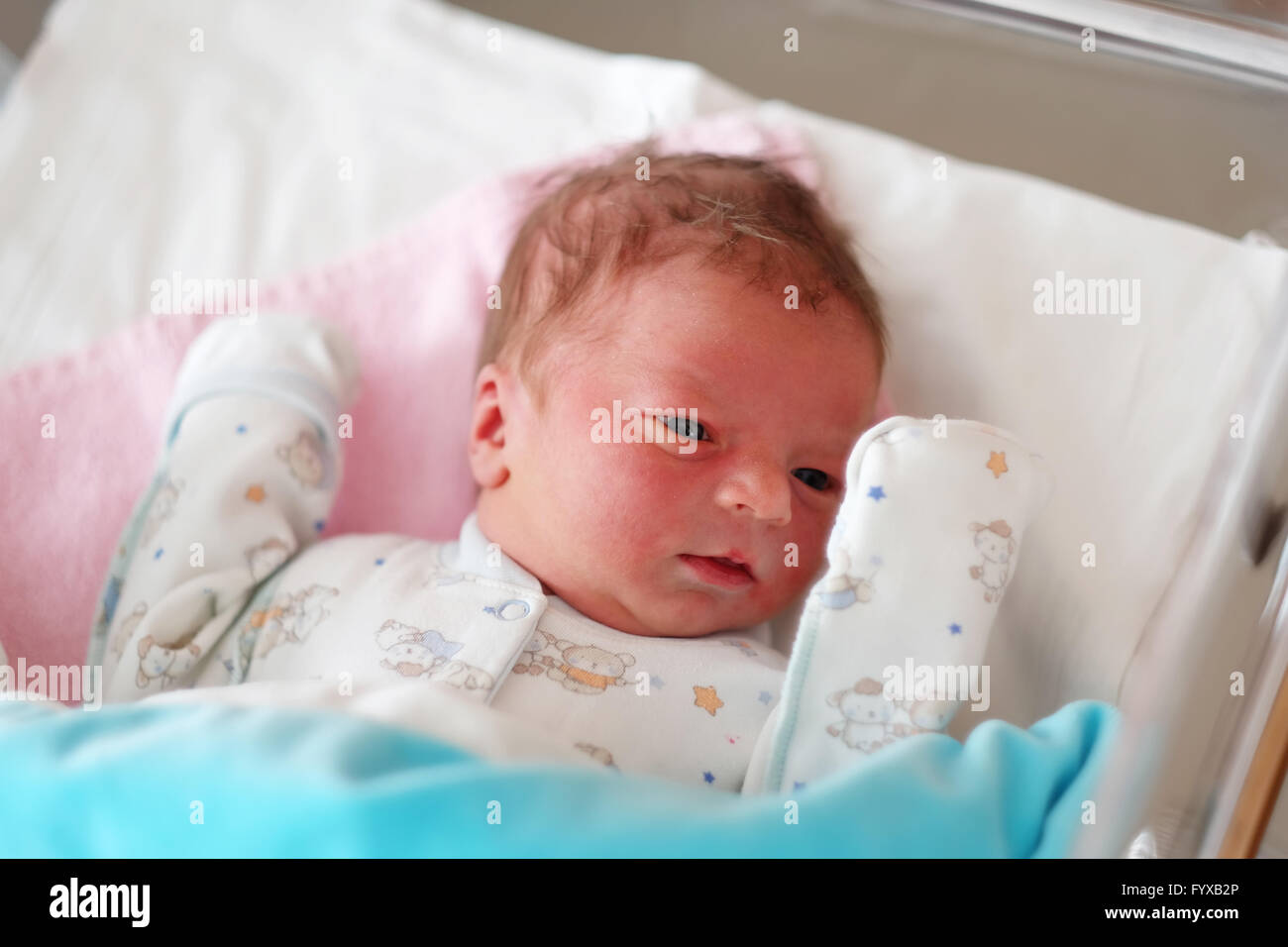 One day old newborn baby Stock Photo - Alamy