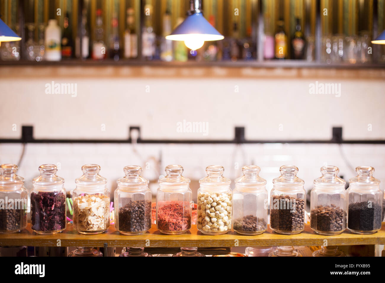 counter in modern cafe Stock Photo - Alamy