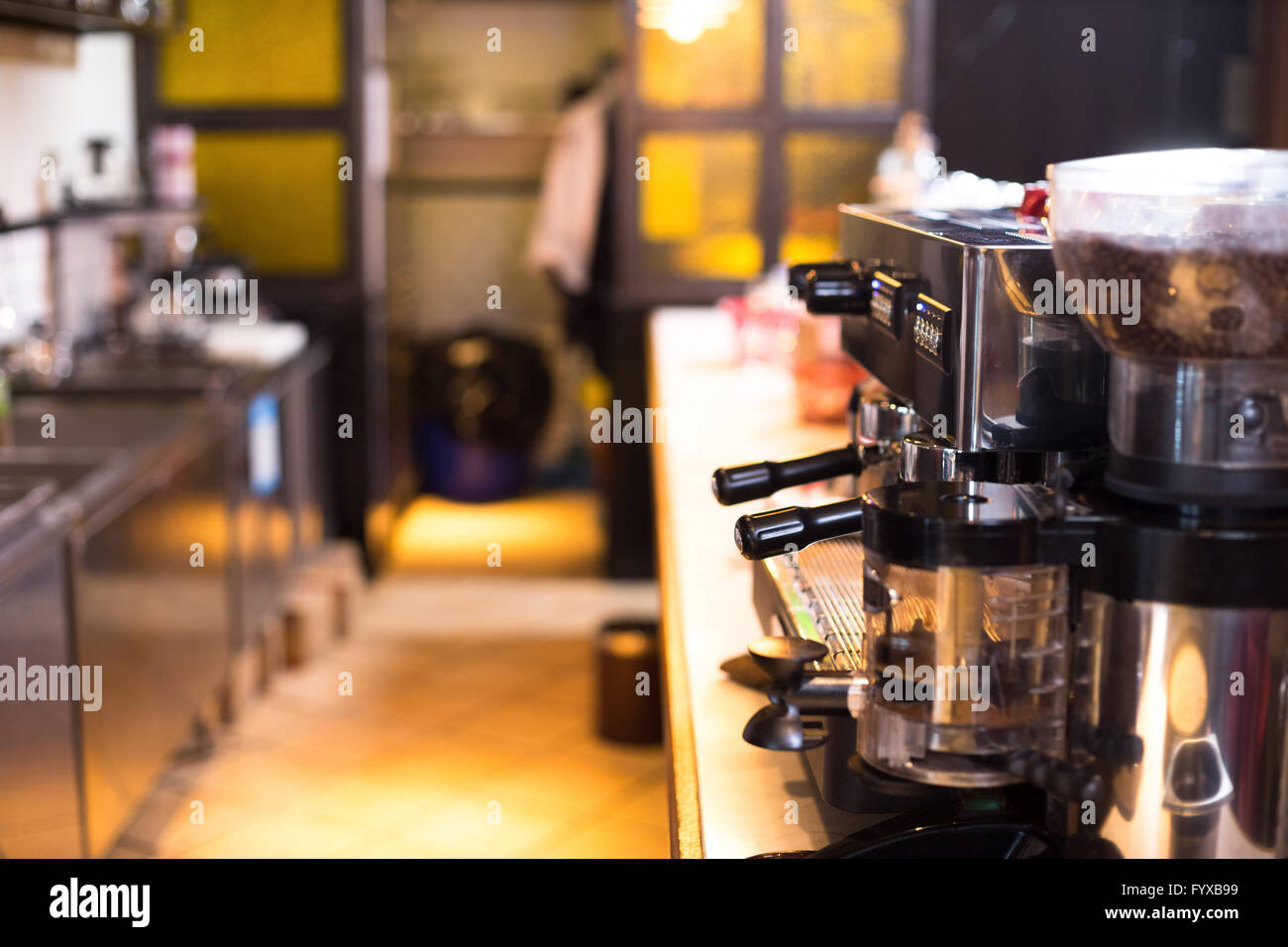 counter in modern cafe Stock Photo - Alamy