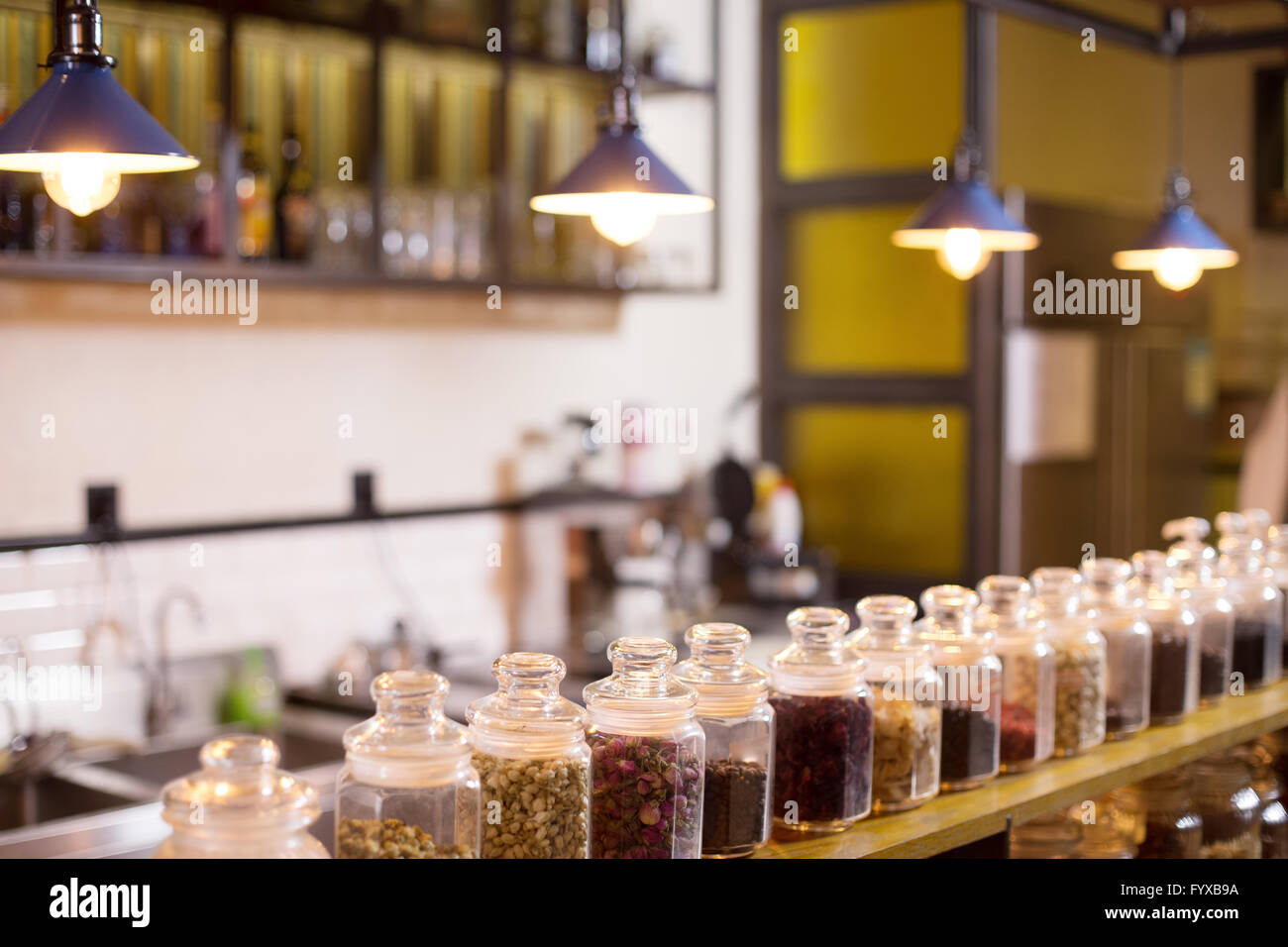 counter in modern cafe Stock Photo - Alamy