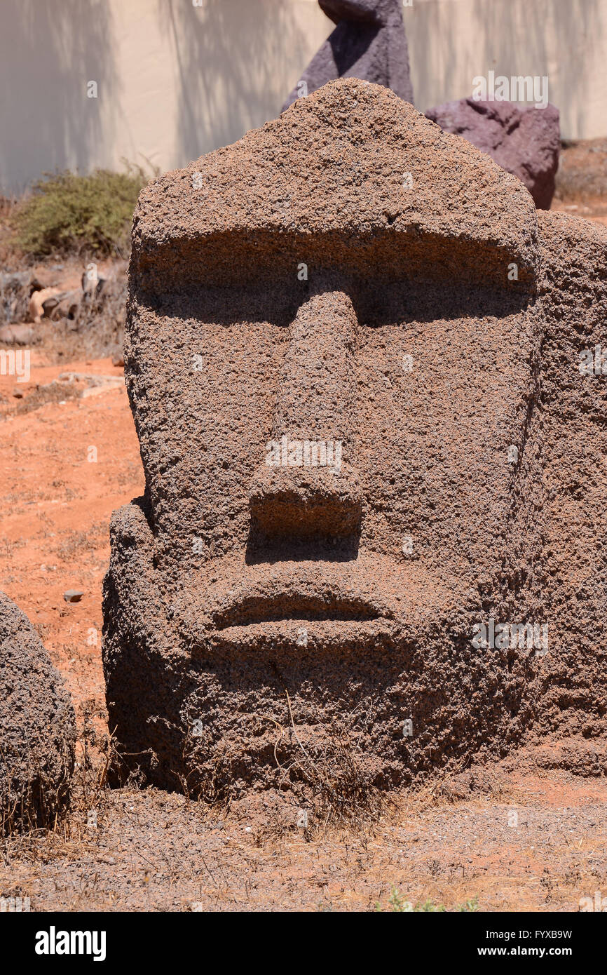 Classic Moai Mask Stock Photo - Alamy