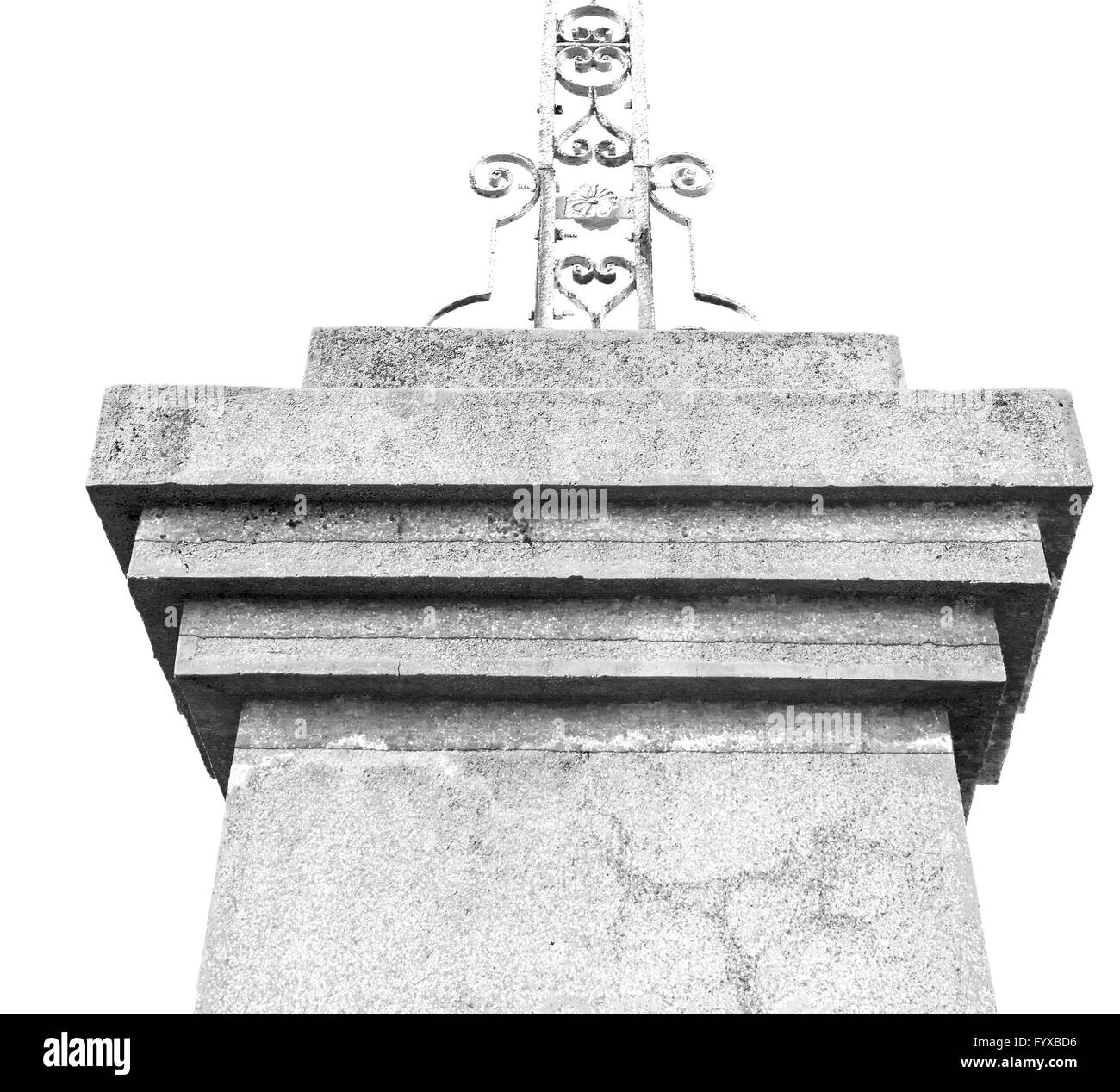 catholic abstract sacred cross in italy europe and the sky background ...