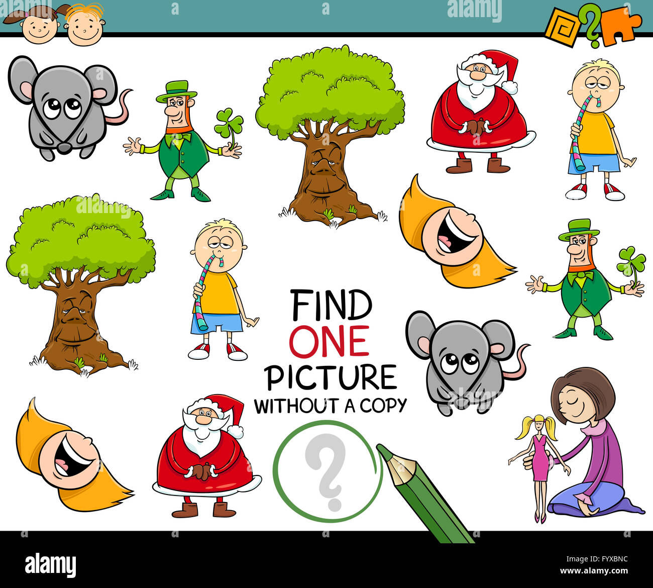 preschool task for children Stock Photo - Alamy