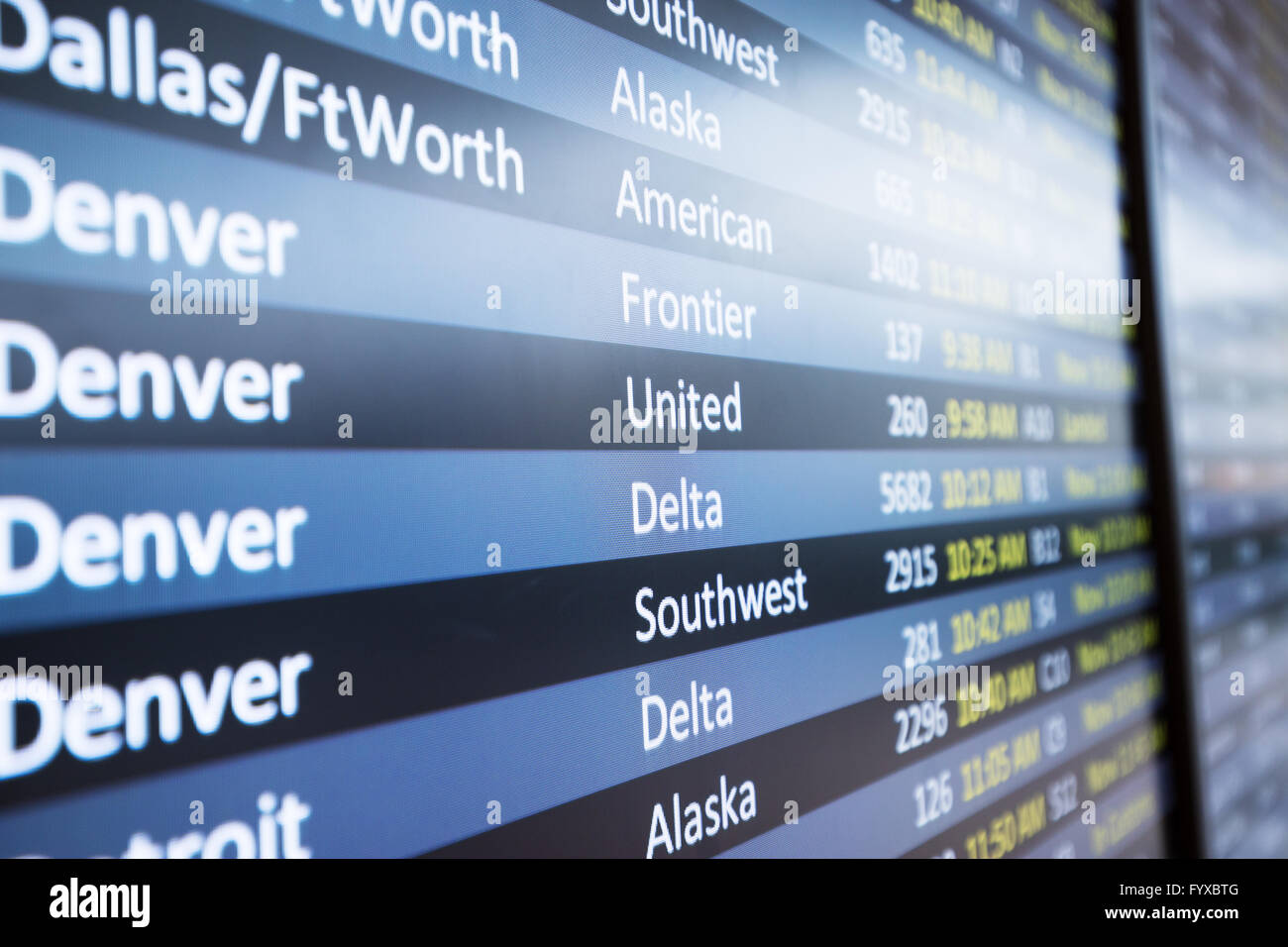 Flight info hi-res stock photography and images - Alamy