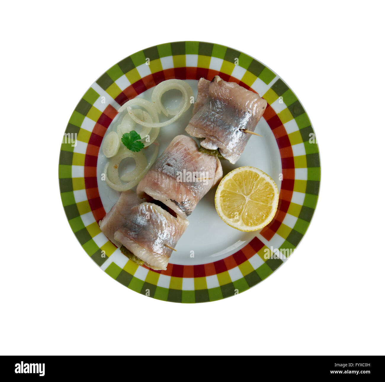 Rollmop fish dish Cut Out Stock Images & Pictures - Alamy