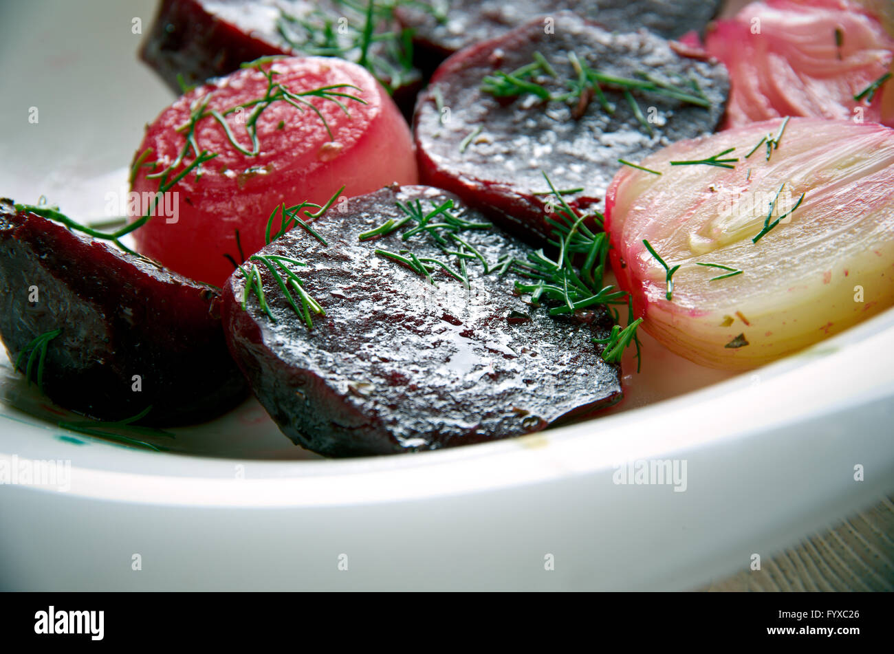 Balsamic Roasted Beet Stock Photo - Alamy