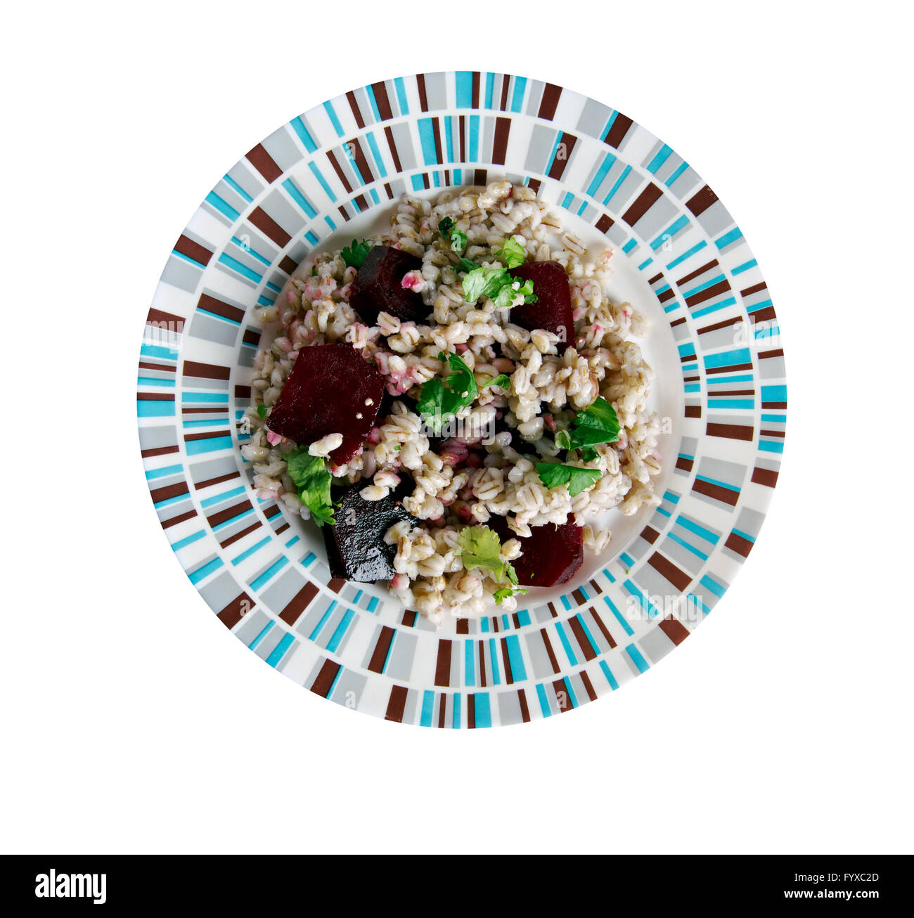 Farro Salad With Beets Stock Photo - Alamy