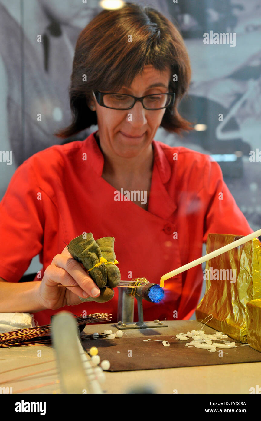 Production of artificial pearls, Perlas Majorica, Manacor, Mallorca ...