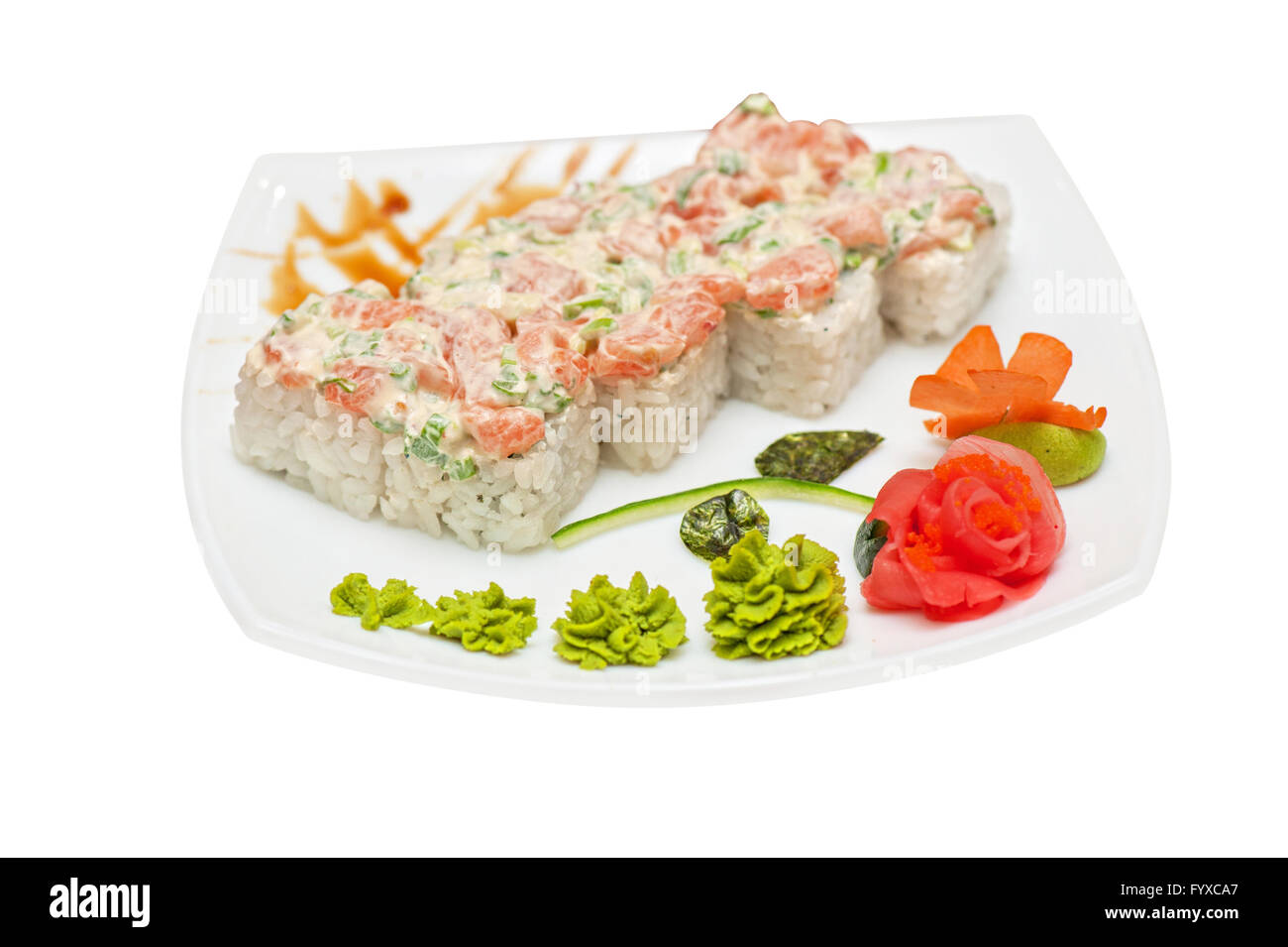 Raw fish roll hi-res stock photography and images - Alamy