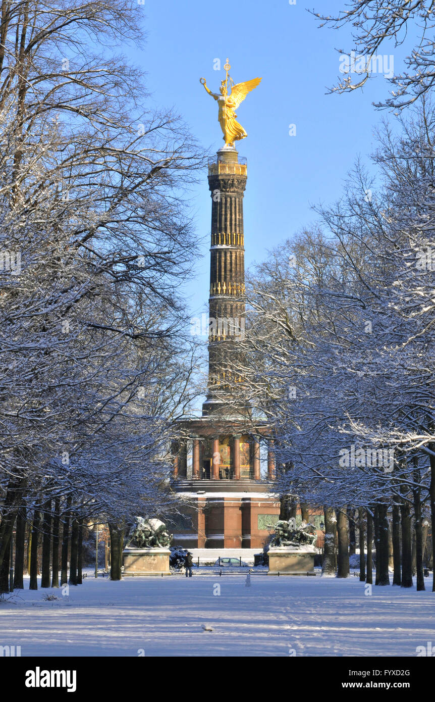 Berlin Victory Column, Fasanerieallee, Grosser Stern, Tiergarten, Mitte ...