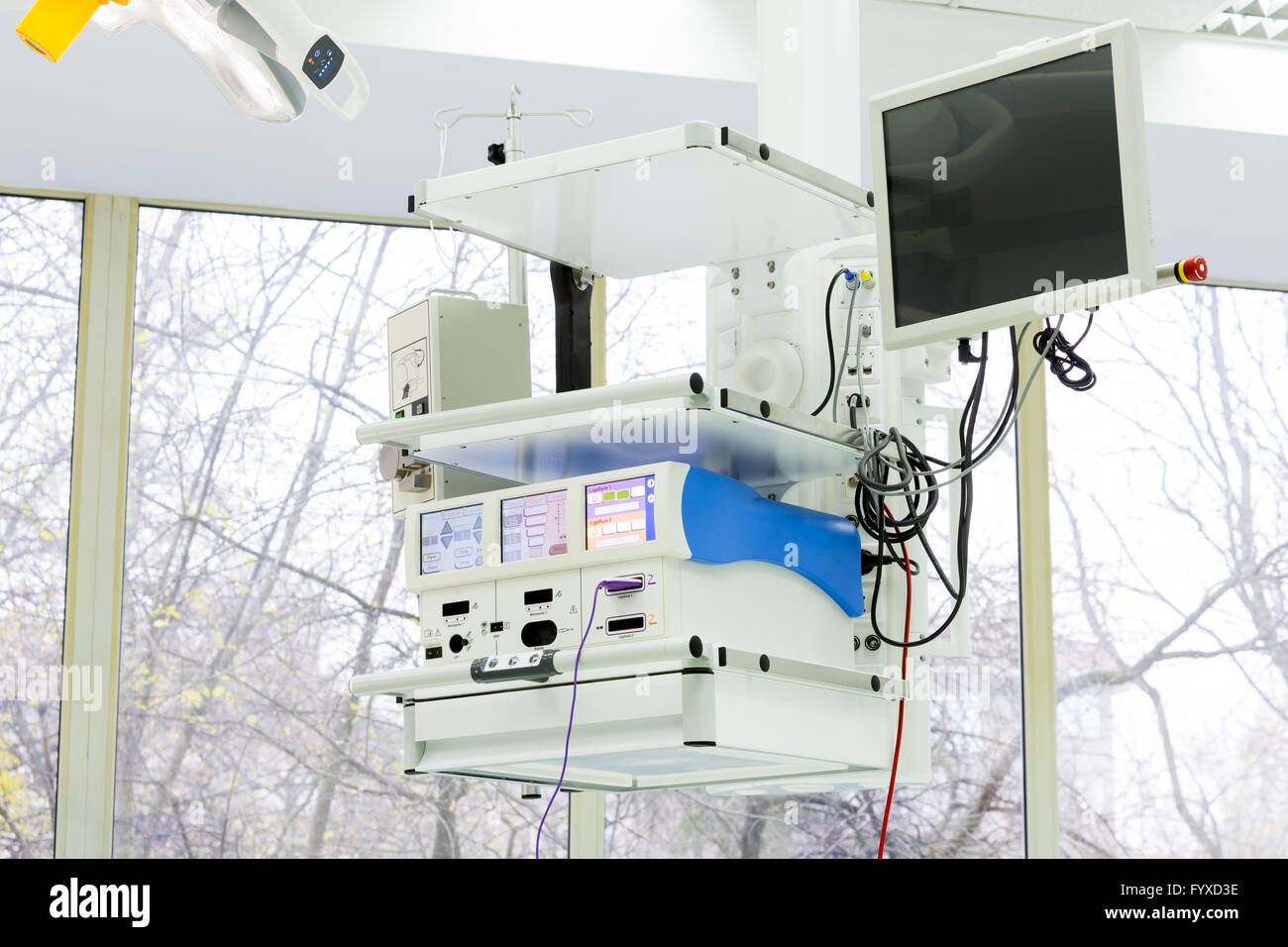 Surgery room computer monitor Stock Photo - Alamy