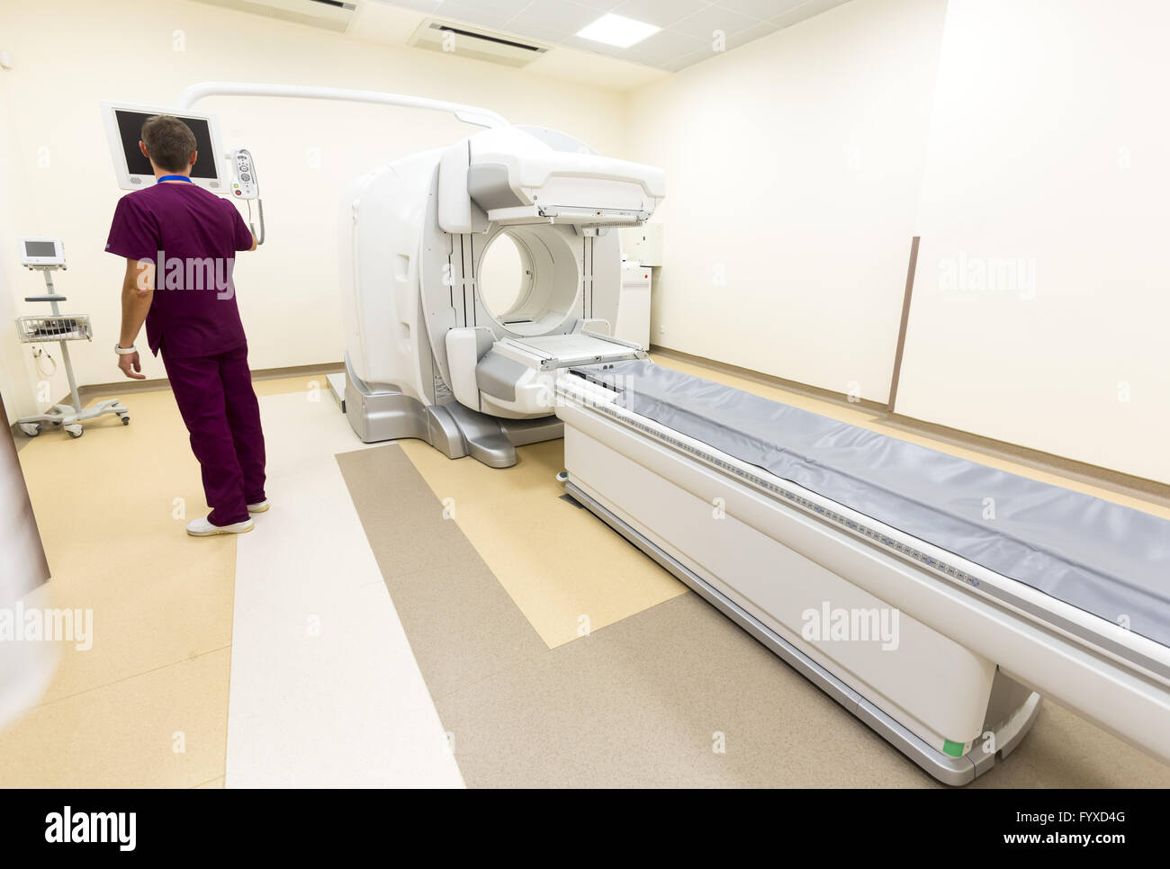 CT scanner Computed tomography doctor Stock Photo - Alamy