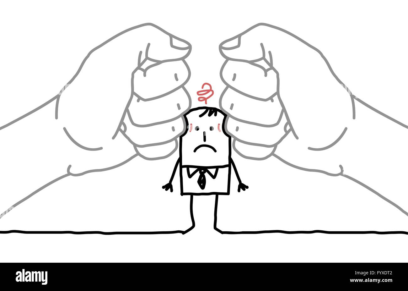 Human under pressure Stock Vector Images - Alamy