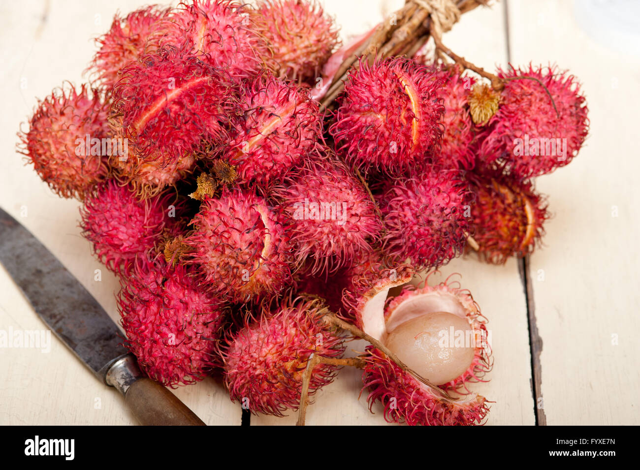fresh rambutan fruits Stock Photo - Alamy