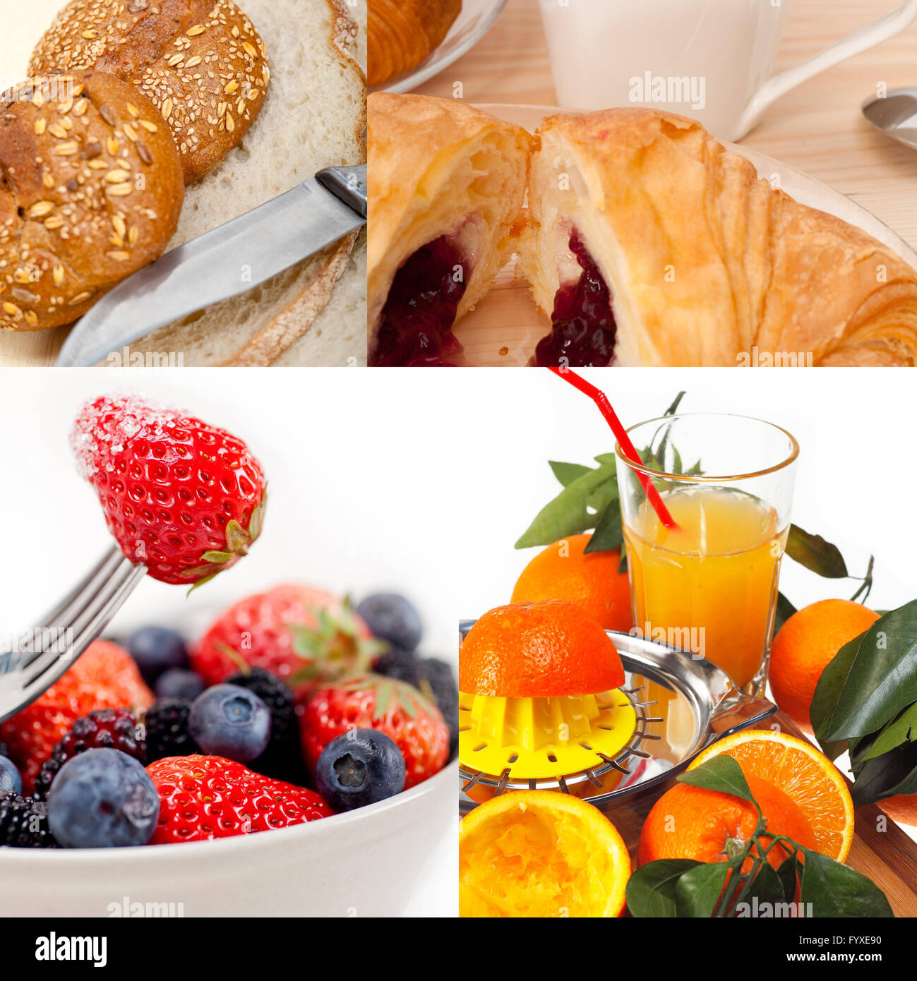 Yogurt collage hi-res stock photography and images - Alamy