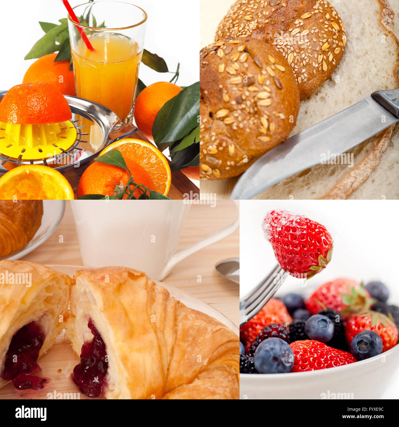 Yogurt collage hi-res stock photography and images - Alamy