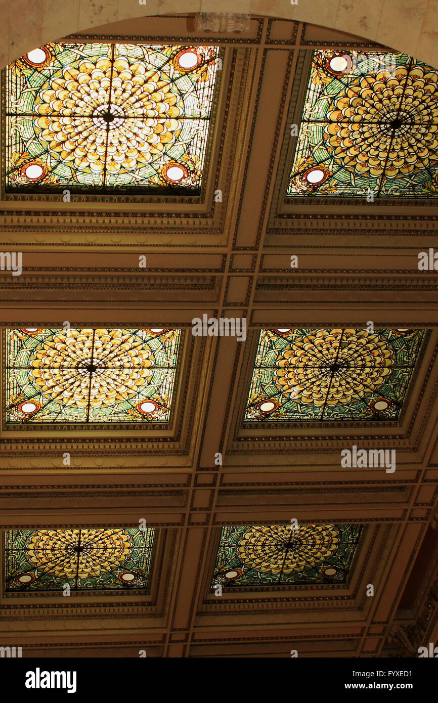 library of congress ceiling brian mcguire Stock Photo - Alamy