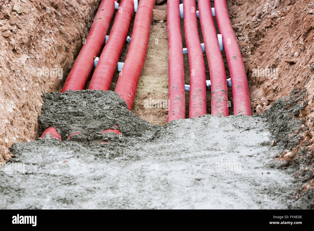 Corrugated pipes electrical installation hi-res stock photography and ...