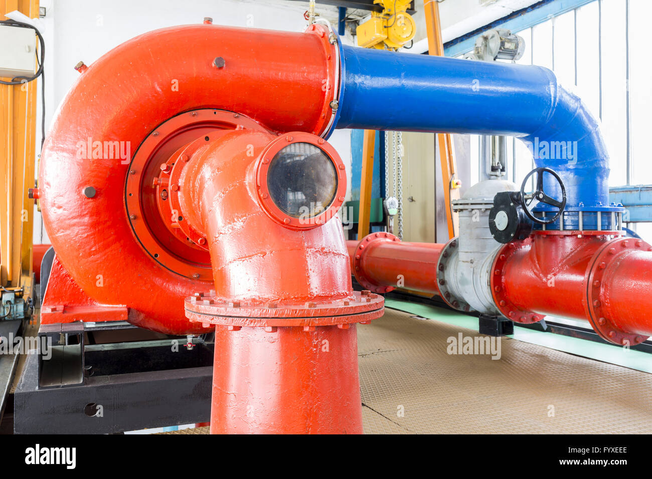 Laboratory in school. Metal tubes Stock Photo - Alamy