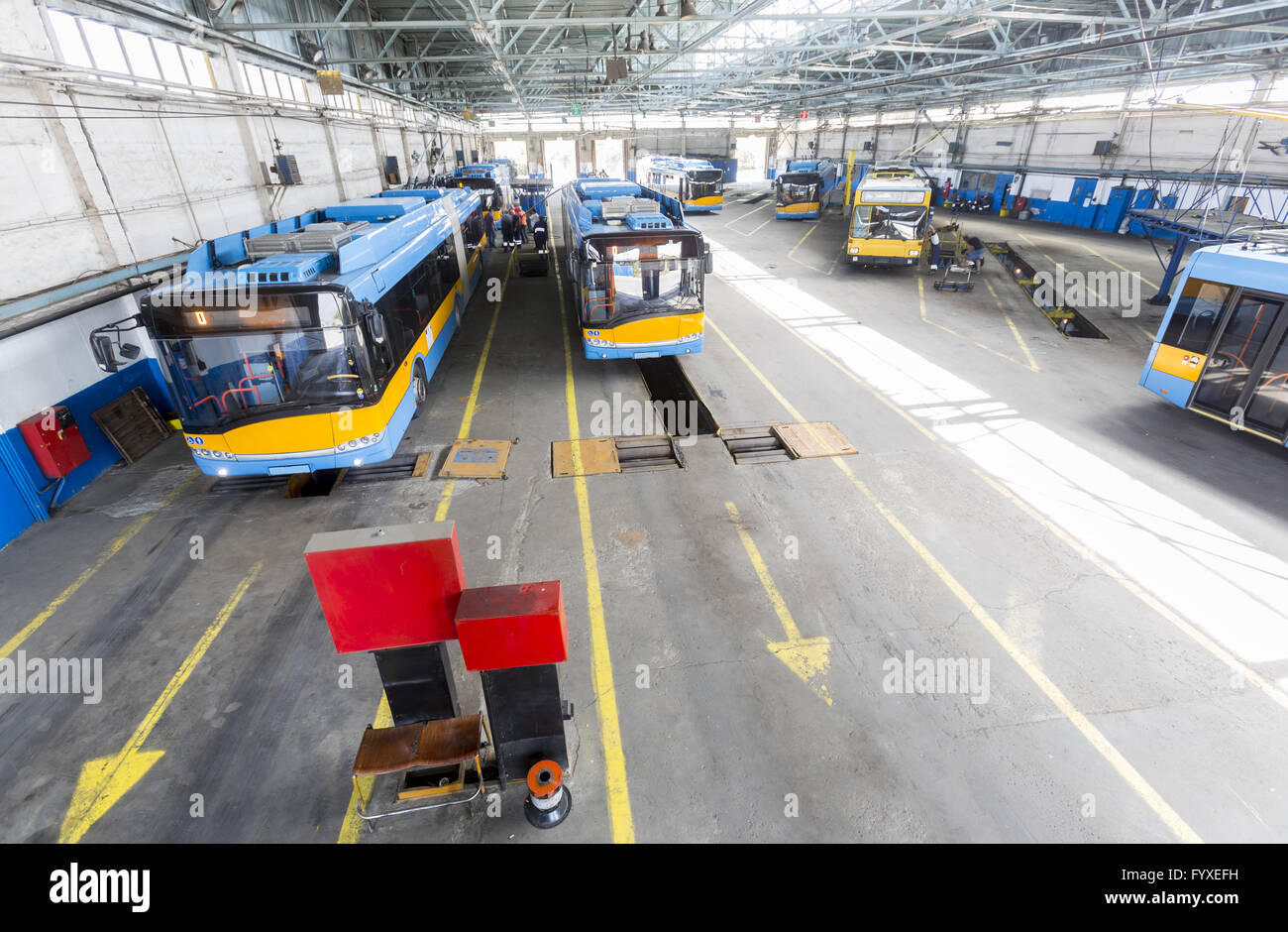 Trolley depot hi-res stock photography and images - Alamy