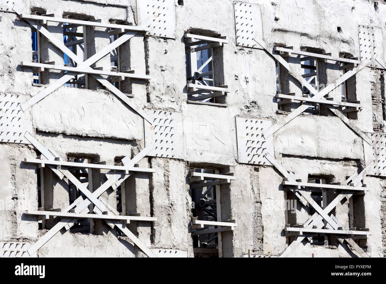Foundations of collapsed building Stock Photo - Alamy