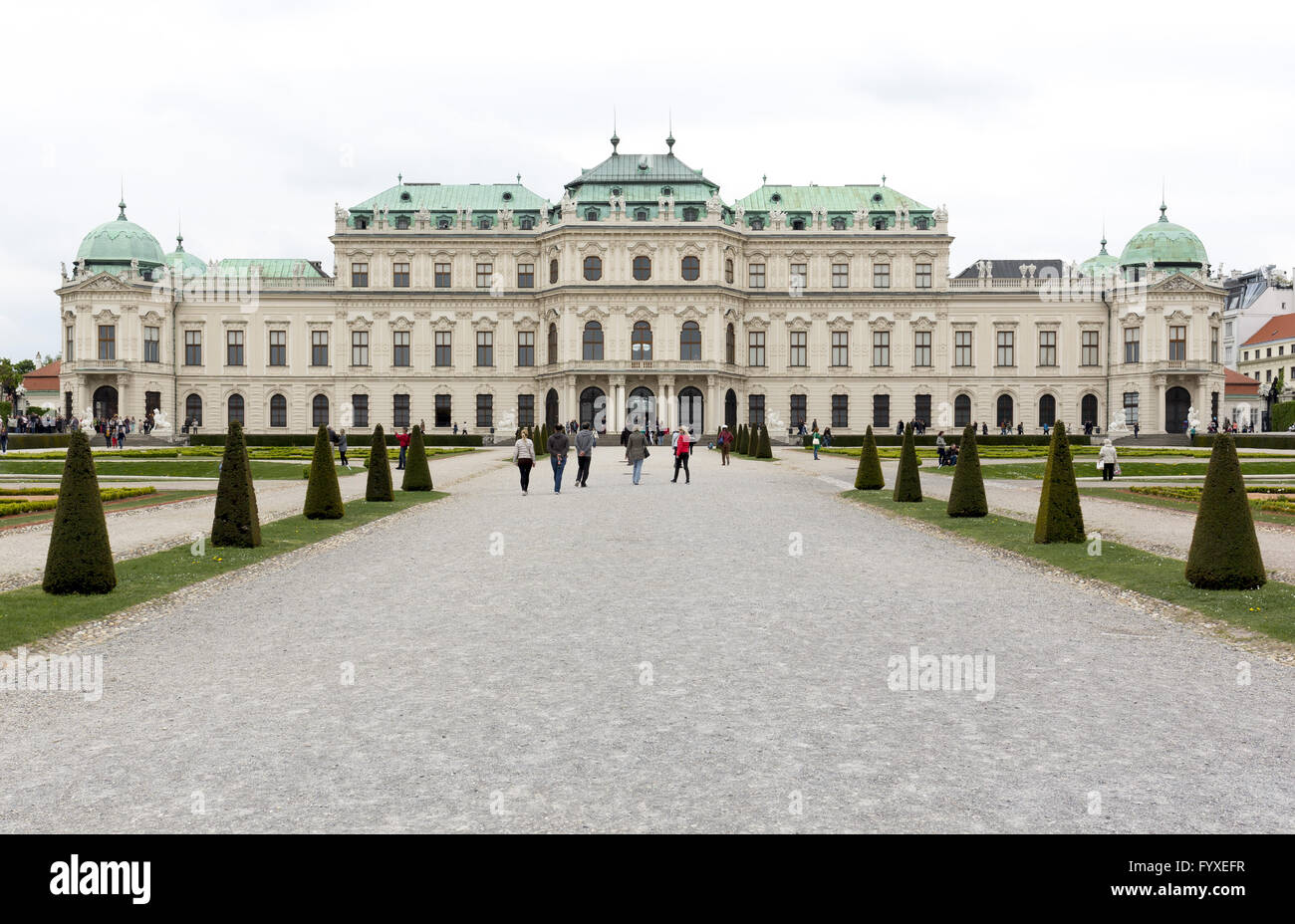 Belvedere palace and museum Vienna Stock Photo - Alamy