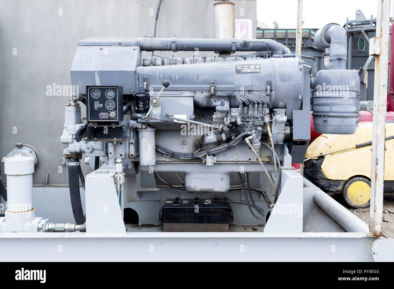 Gas drilling machine mechanism Stock Photo - Alamy
