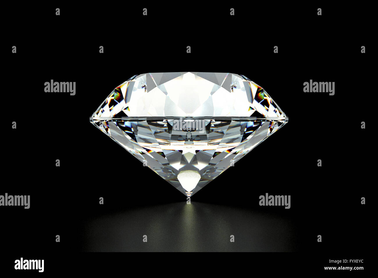 Diamond, Jewel, Isolated on Black Background Stock Photo - Alamy