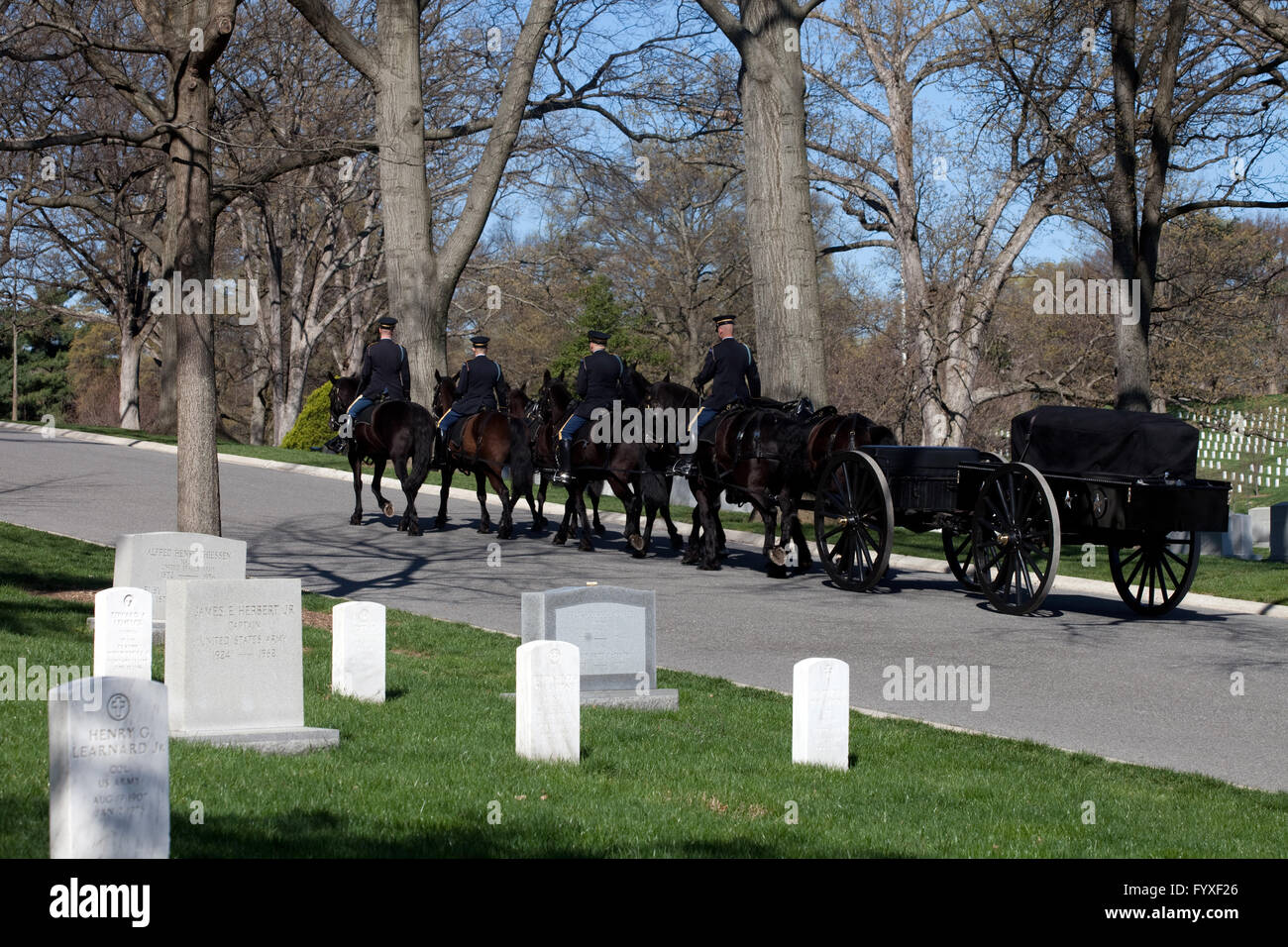 Military funeral at Arlington Cemetery Washington DC United State of ...