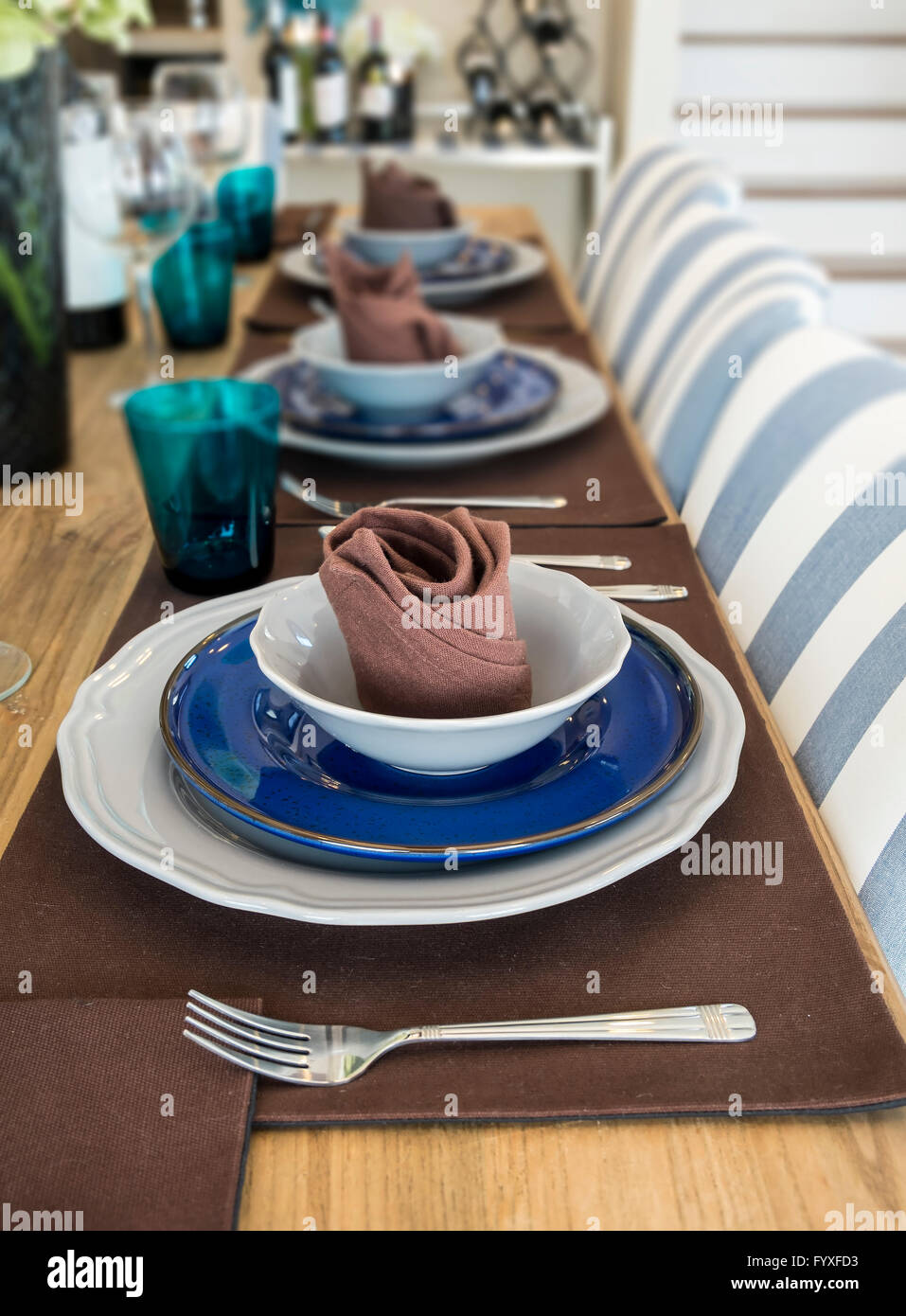 Tableware wood hi-res stock photography and images - Alamy