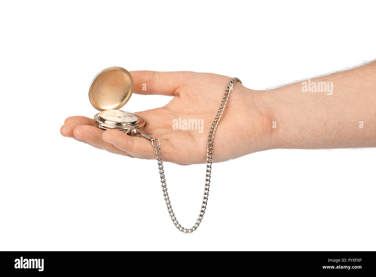 Hand and retro watch Stock Photo - Alamy